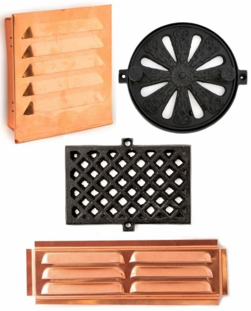 Lufteventiler i støpjern, kobber m.m | Gamletrehus.no - nettstedet for ...